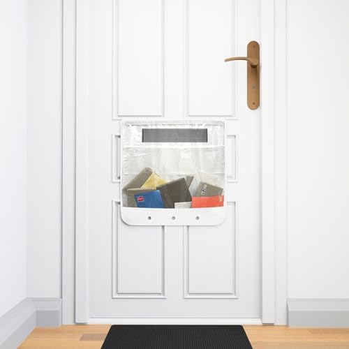 Internal Letter Box Draught Excluder Cover With Brushes & Flap - White ...