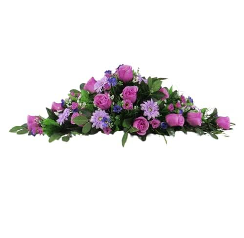 Just Because Silk Flowers Customisable Artificial Flower Coffin Spray ...