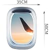 Amazon.com: Sewroro 3pcs Airplane Wing Stickers, Sunrise Three ...