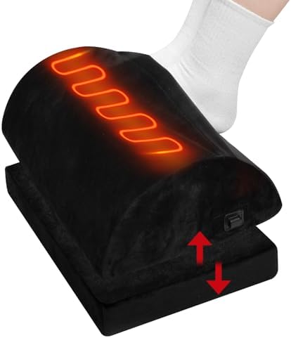 Amazon.com: Heated Foot Rest Under Desk at Work, Ergonomic Desk ...