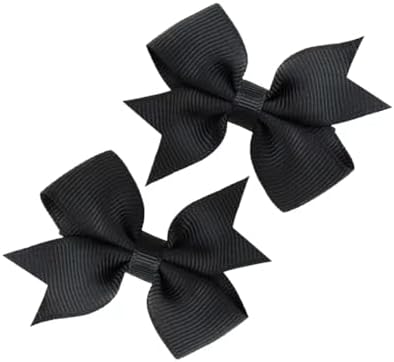 Amazon.com: BOENBE LOVED Baby Hair Bows Clips Fully Lined Grosgrain ...