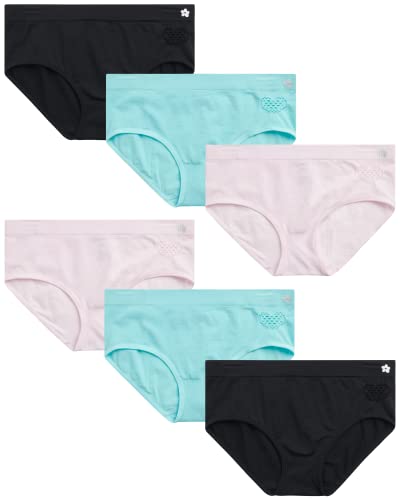 Limited Too Girls’ Underwear – 6 Pack Seamless Hipster Briefs (Size: S ...