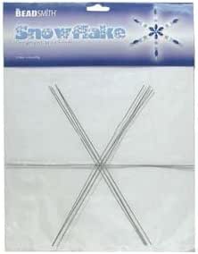 Amazon.com: Metal Wire Snowflake Forms - Fun Craft Beading Project 9 ...