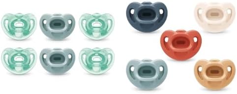 Amazon.com : NUK Comfy Pacifiers, 6-18 Months, 6 Pack & Comfy ...