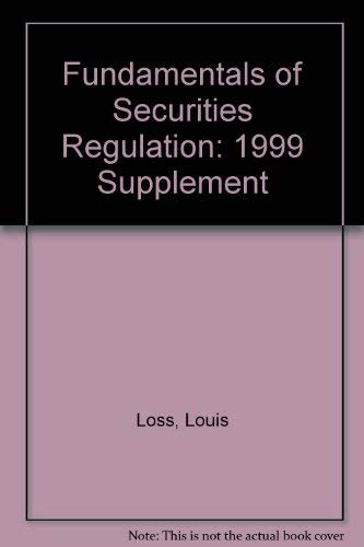 Amazon.com: Fundamentals of Securities Regulation: 1999 Supplement ...