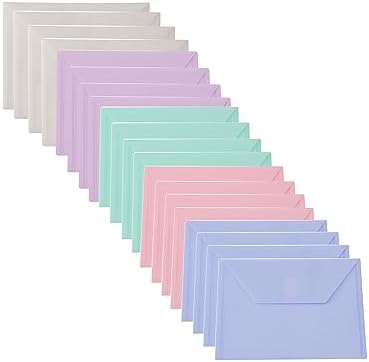 Amazon.com : YOAVIP 5x7 Small Plastic Envelopes Storage Bag Hook & Loop ...