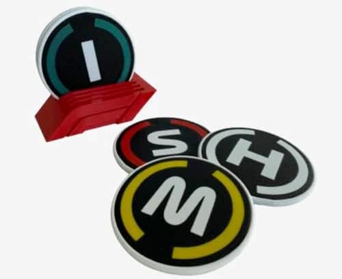 Amazon.com: F1 Tire Types Coaster Set. Stylish Gift For Formula 1 Fans ...