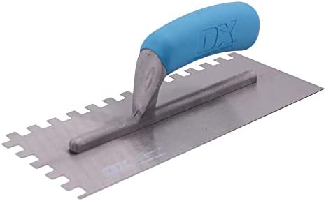 BILBAU Tiling Trowel for Tile Adhesive, 10mm Square Notched Grout ...