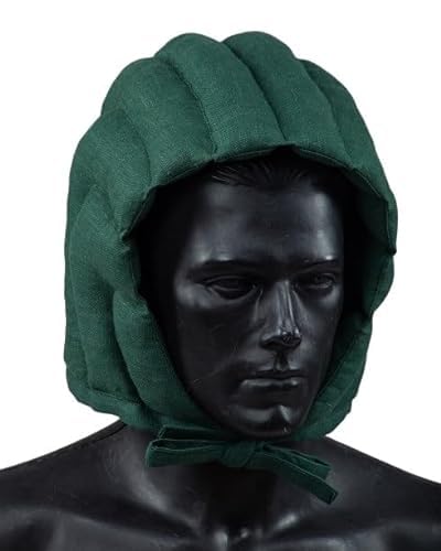 Amazon.com: medieval arming cap padded arming cap coif gambeson hood ...
