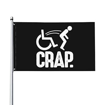 Garden Flag Crap Handicap Wheelchair Pride Flag Great Outdoor Flags ...