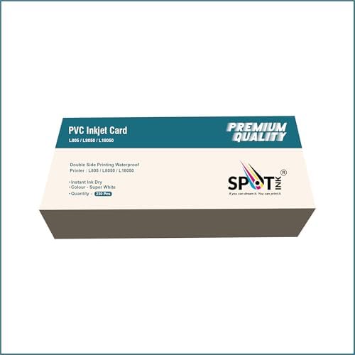 ImageInfo Gaphic Quality Plain White PVC Card Compatible for Epson ...