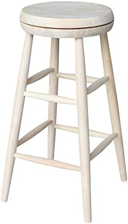 Amazon.com: International Concepts Slat Back Stool, 30-Inch SH ...