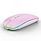 Amazon.com: WREANU Wireless Bluetooth Mouse Rechargeable LED Silent ...