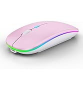 Amazon.com: WREANU Wireless Bluetooth Mouse Rechargeable Laptop Mice ...