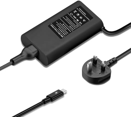 90W USB C Laptop Charger Compatible With Dell XPS 13 9365 9360 9370 ...