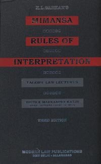 Mimansa Rules of Interpretation: Katju: 9789381082584: Amazon.com: Books