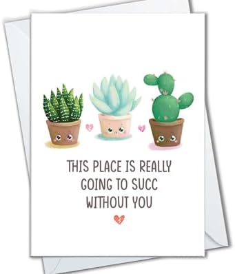 Amazon.com : Funny Coworker Leaving Card, Cute Donut Goodbye Card for ...