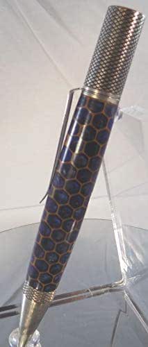 Amazon.com: Handmade Professor Twist Pen - blue & orange 3d printed ...