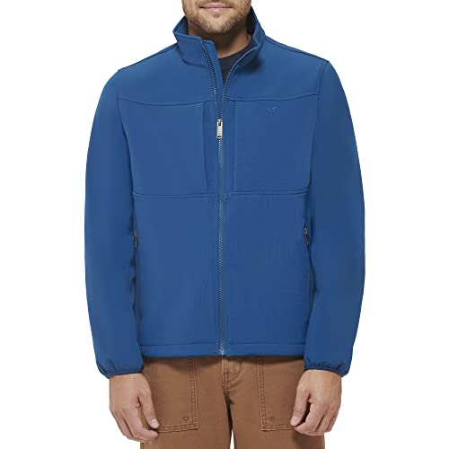 Dockers Men's Clean Zip-Up Softshell Jacket, Poseidon, Small – BrickSeek
