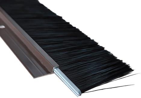 Retsun Brown 6 Sets 3 x39.37 Inches Garage Door Brush Sweeps Seal Roll ...