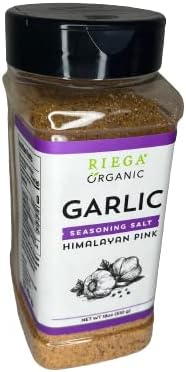 Amazon.com : Riega Organic Garlic Seasoning Salt, Himalayan Pink Salt ...