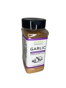 Amazon.com : Riega Organic Garlic Seasoning Salt, Himalayan Pink Salt ...