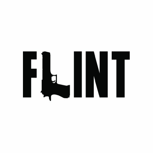 Flint Michigan Logo Vehicle City Sign, In Flint, Michigan, Usa By