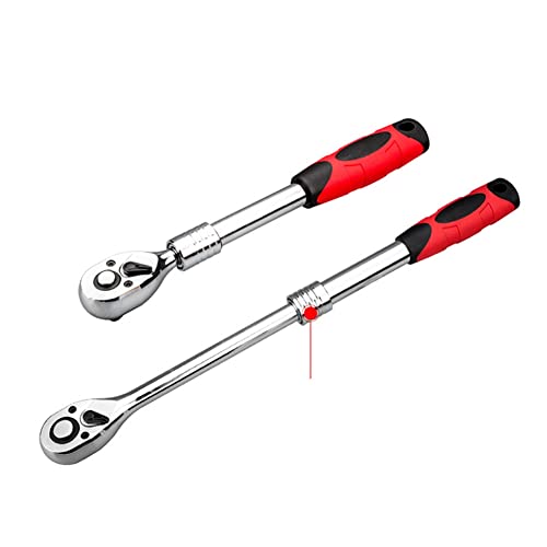 Nvanvmm 72-Tooth Adjustable Socket Ratchet Wrench 1/2 inch Extendable ...