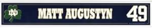Amazon.com: Matt Augustyn #49 Notre Dame Game Used Locker Room ...