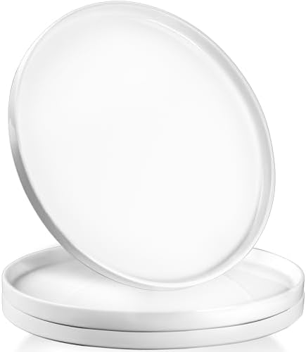 Amazon.com | 15" Stoneware Round Serving Platter Cream - Threshold ...