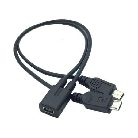 Amazon.com: Electop Micro USB Female to 2 Micro USB Male Splitter Cable ...