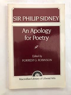 Apology Poetry Sidney Library: Amazon.co.uk: Robinson: 9780024025609: Books