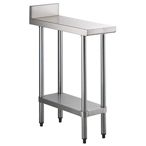 Buy 30" x 12" 18-Gauge 304 Stainless Steel Equipment Filler Table with ...