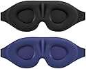 Amazon.com: Sleep Eye Mask for Men Women 2 Pack 3D Contoured Cup ...