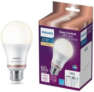 Philips Smart LED Bulb 8.8W (Eq.60W) A19 E26 - Amazon.com