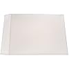 Large Rectangle Lamp Shade in White Linen Fabric with Spider Assembly ...