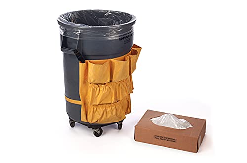 Amazon.com: 30 X 37" 13 Mic Hi-Density Clear Trash Bags (500 Bags ...