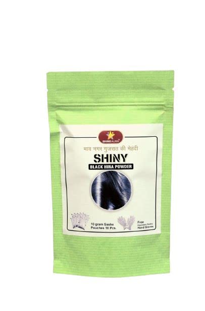 Buy SHINE AURA Shiny Black Hina Powder (100 gm) Online at Low Prices in ...