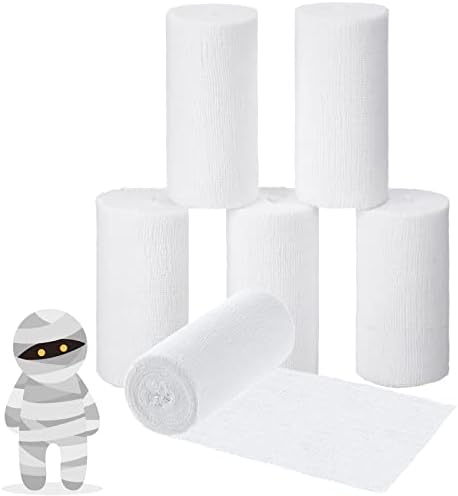 Amazon.com: Halloween Performance Mummify Cotton Bandages Gauze Rolls ...