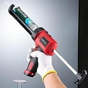 MARSOSAUR Cordless Caulking Gun, Lightweight Electric Caulk Adhesive ...