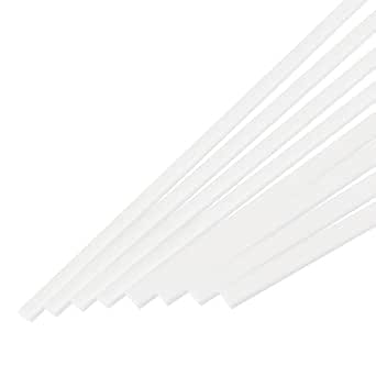 sourcing map 40pcs ABS Rectangle Rod, Diameter 3mm to 5mm, Length 250mm ...
