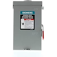 Siemens GNF322RA 3P 60A 240V General Duty Safety Switch Outdoor, Non ...