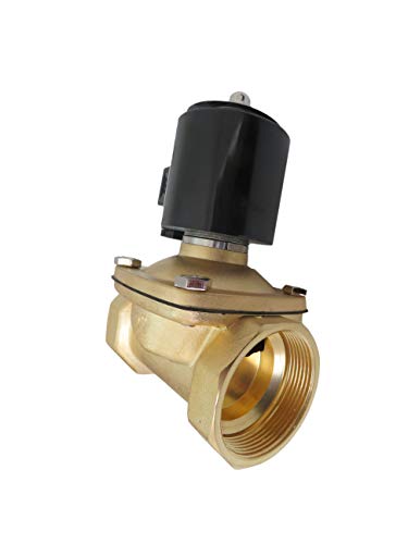 2" Inch 12V DC Brass Electric Solenoid Valve 12 Volt VDC - Commercial ...