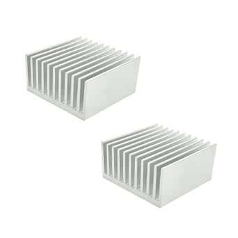 Amazon.com: SQXBK 2PCS Aluminium Heat Sink White Heat Sink Aluminium ...