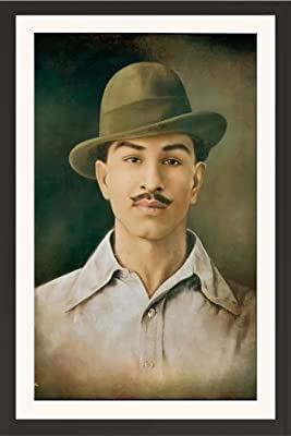FRAMES CAPITAL Shaheed Bhagat Singh Wall Hanging Framed Photo Without ...