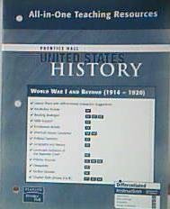 Prentice Hall United States History: World War I and Beyond- All-in-One ...