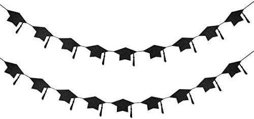 Amazon.com: Graduation Cap Felt Ball Garland, Graduation Hat Party ...