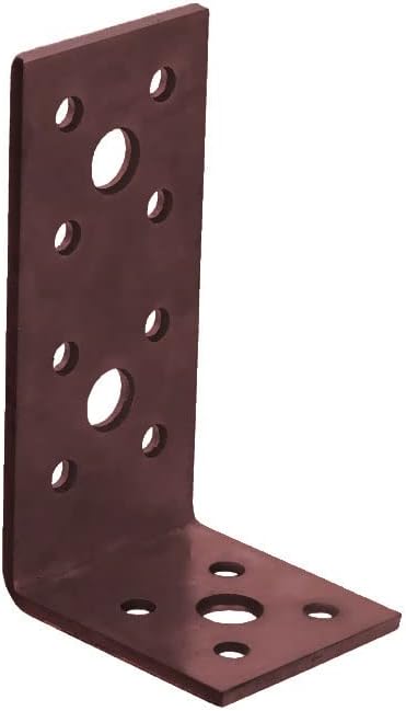 BPC Fixings Dual Coated Angle Bracket 10-Piece Set, 90 mm Length x 45 ...