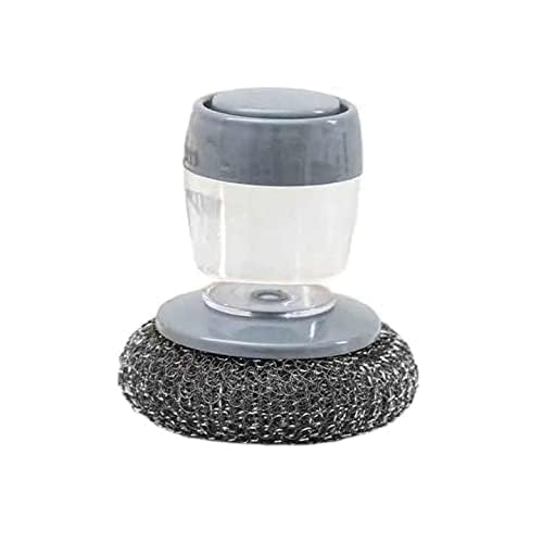 Vroxy Kitchen Portable Soap Dispensing Palm Scrub Brush Utensils Dishes ...