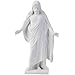 Amazon.com: 3" Inches Christus White Cultured Marble Jesus Christ ...